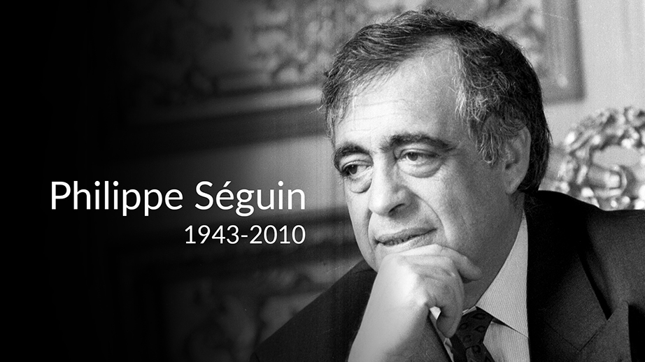 Il y a dix ans disparaissait Philippe Séguin - Assemblée nationale